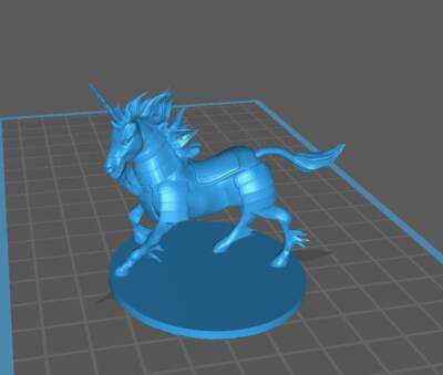Armored Unicorn Mini - DND - Pathfinder - Dungeons & Dragons - RPG ...