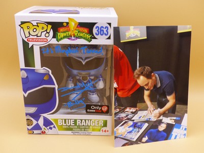 DAVID YOST signed Autogramm signiert POWER RANGERS - BLUE RANGER Funko ...