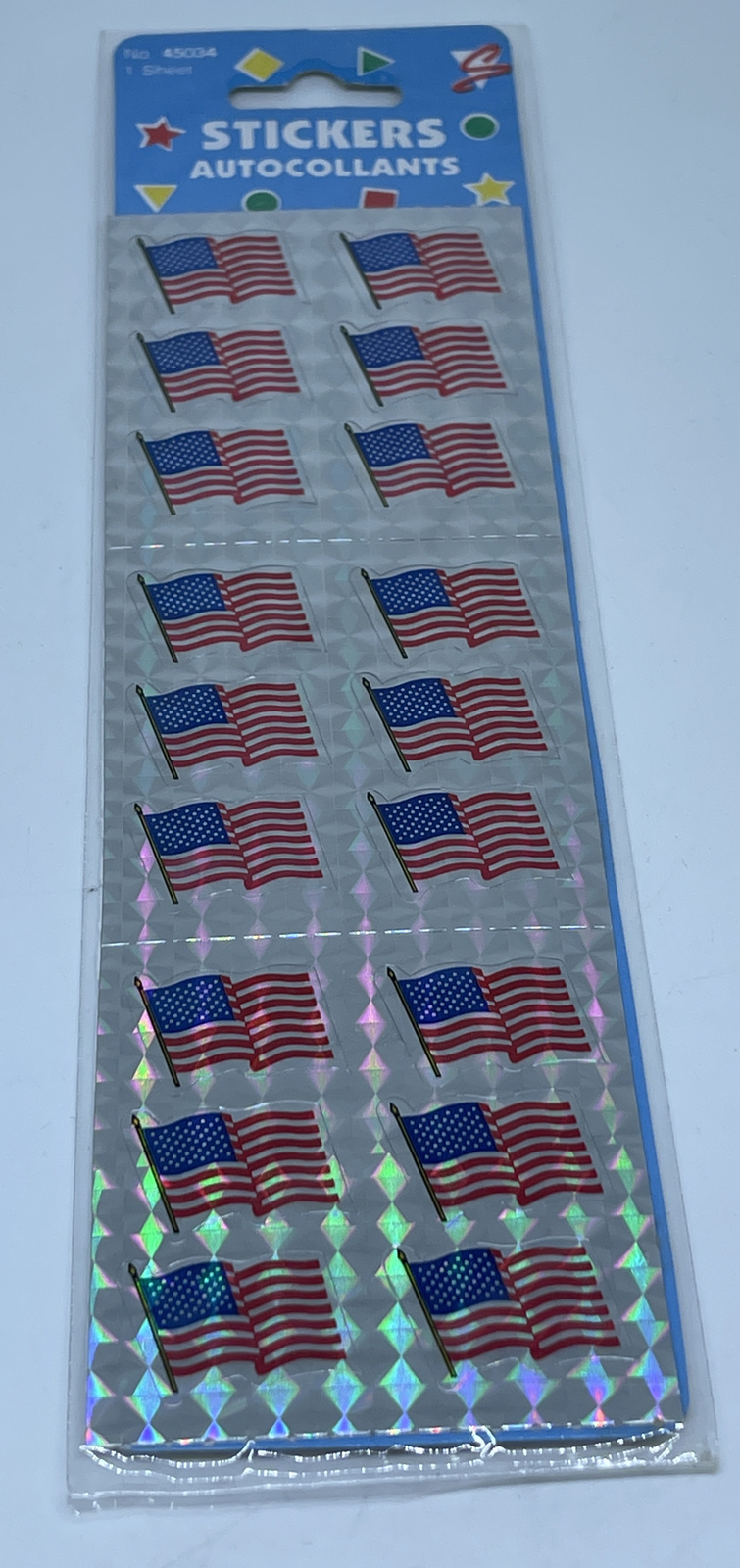 Amscan AMERICAN FLAG Patriotic Stickers 1 Sheet | eBay