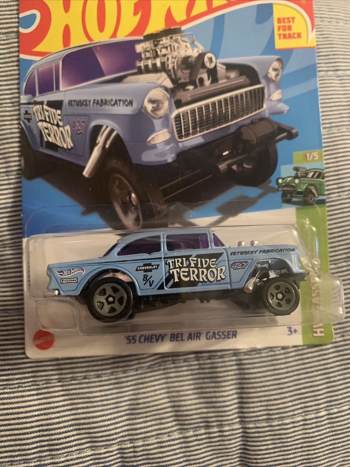 2023 Hot Wheels HW GASSERS 1/5 '55 Chevy Bel Air Gasser 110/250 (Blue ...