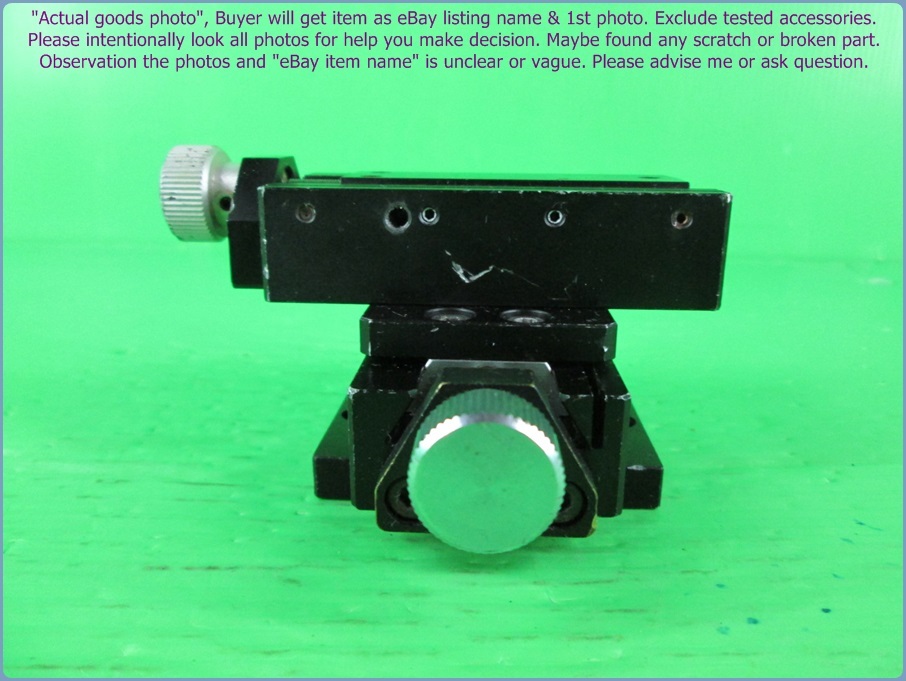 CHUO SEIKI RX-X.Y Linear Stage Positioner, Manual Stage, XY Axis,Travel ...