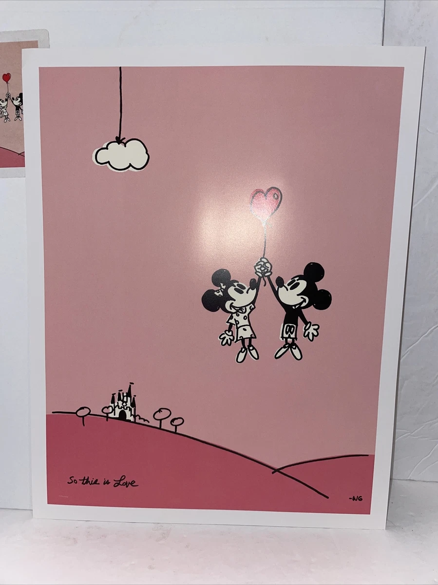 Mickey And Minnie Mouse Love Drawing
