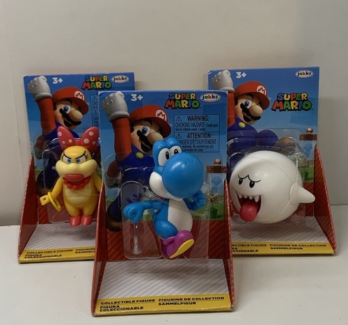 JAKKS World Of Nintendo Super Mario Bros Figure - Blue Yoshi Boo Ghost ...