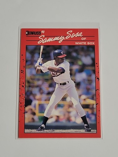 1990 Donruss Sammy Sosa Rookie . Chicago White Sox #489 | eBay