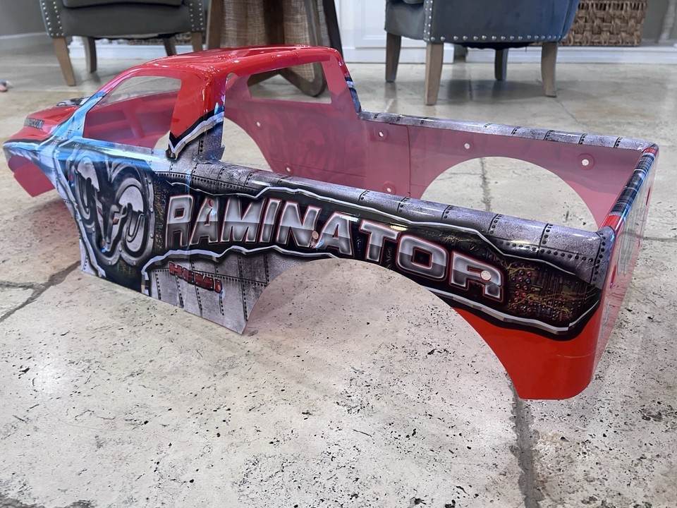 Primal RC Raminator Monster Truck Body (red) With Stickers | eBay