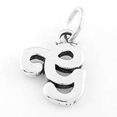 Sterling Silver Fancy Initial Letter G Charm or Pendant | eBay