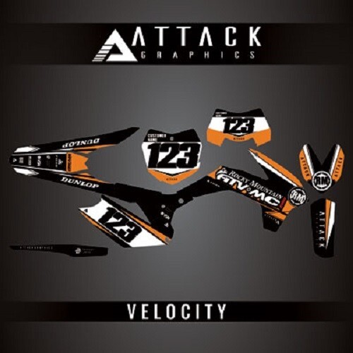 Attack Graphics Custom Velocity Complete Bike Graphics Kit | eBay