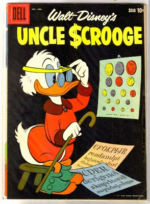UNCLE SCROOGE #28 Coin Collecting! Walt Disney Dell Comic Book ~ VG | eBay