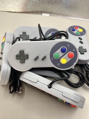 SNES Retro USB Super SNES Controller Gamepad for PC & MAC Raspberry Pi ...