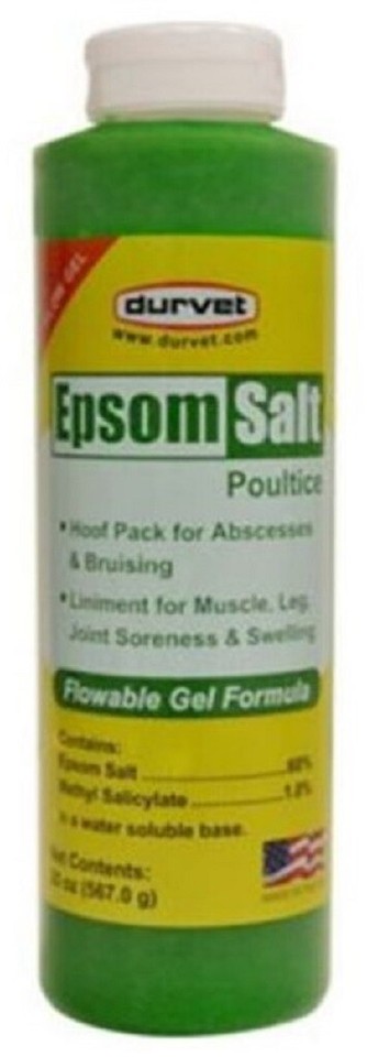 Durvet 55284 Equine Epsom Salt Poultice Flowable Gel Joint Care for ...