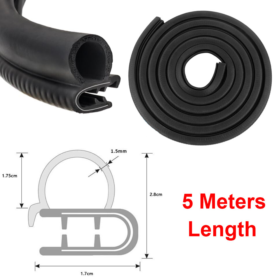 5M Bulb Foam Pinch Weld Rubber Seal Trim Strip Car Door/Hood/Toolbox ...