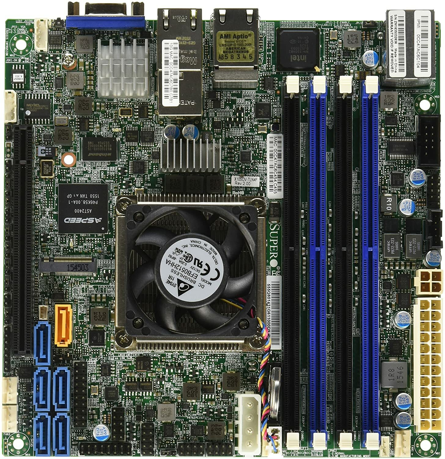 Supermicro X10sdv-tln4f Motherboard Mini-itx Xeon D 8-core for sale ...