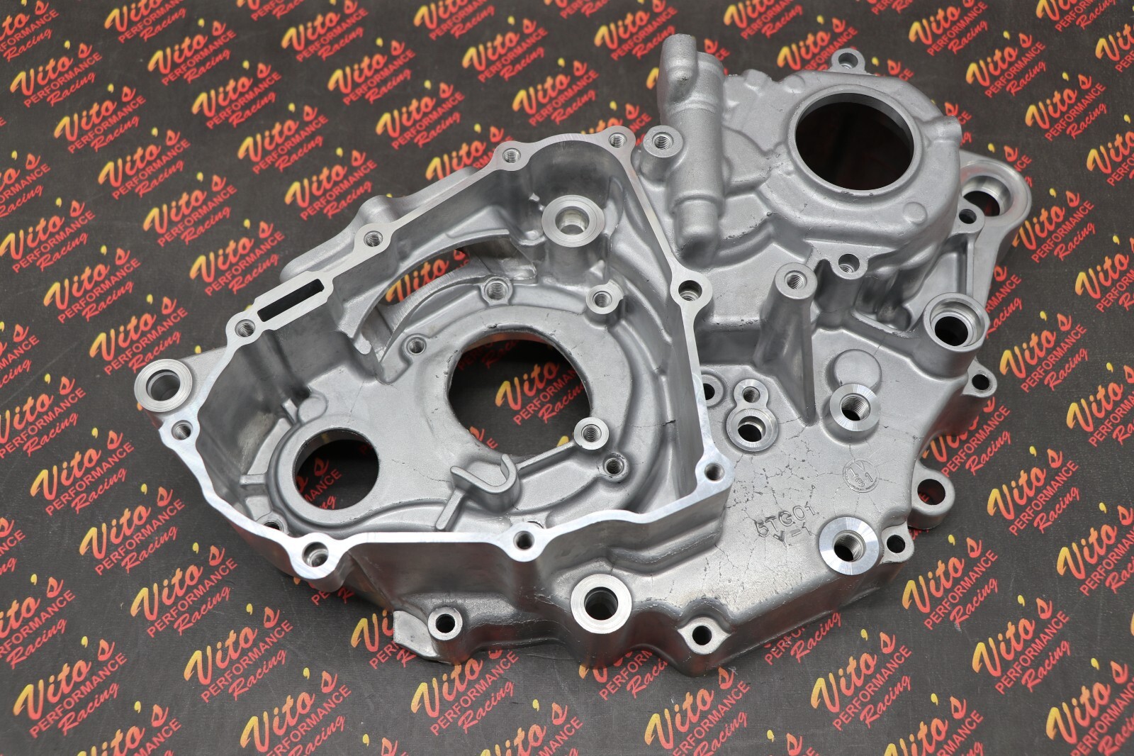 NEW Yamaha YFZ450 Engine left Center Cases crankcase YFZ 450 2004-09 ...