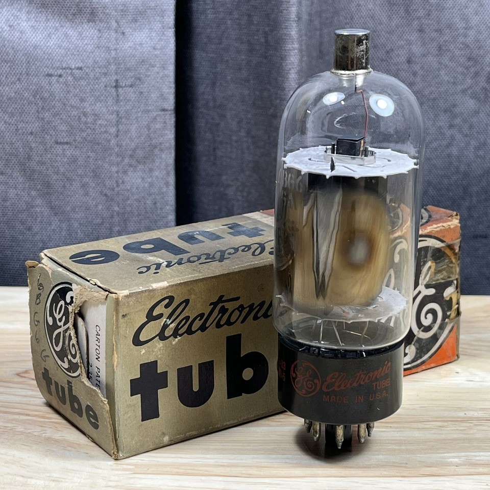 1959 GE 6BG6-GA black plate vacuum tube - tests strong/over 100% | eBay