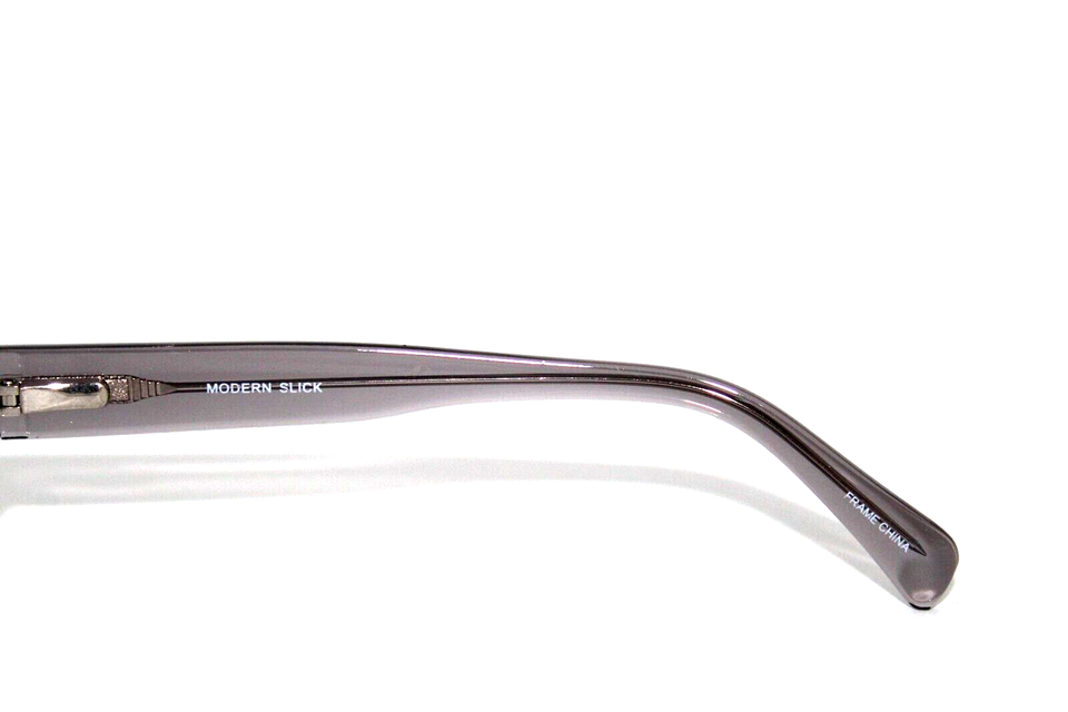 NEW MODERN OPTICAL SLICK GREY AUTHENTIC EYEGLASSES FRAMES 49-17-135MM ...