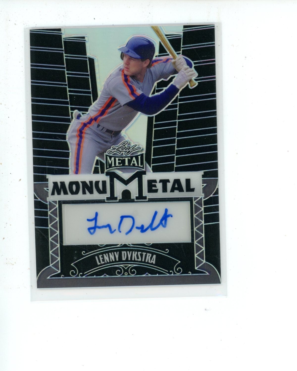 2024 Leaf Metal Baseball Autograph Auto Monumetal Black Lenny Dykstra # ...