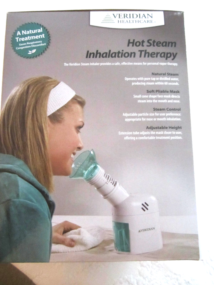 NWT VERIDIAN STEAM INHALER RESPIRATORY VAPOR THERAPY COUGH RELIEF ...