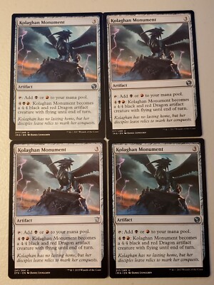 MTG 4x Kolaghan Monument Various Sets Light Play | eBay