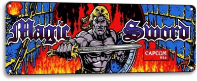 Magic Sword Classic Capcom Arcade Marquee Game Room Wall Decor Large ...