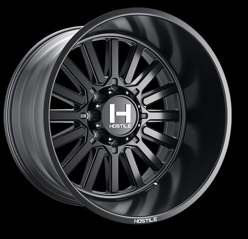 IN STOCK 4 new 22x12 Hostile Titan Black Asphalt H127 Wheel 8x170 Ford ...