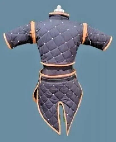 Gambeson Jacket Cotton | Medieval Thick Padded Armor Coat LARP SCA ...