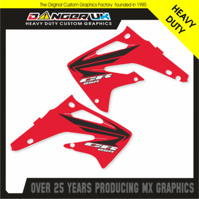HONDA CR 85 2007 MOTOCROSS MX RAD RADIATOR SCOOP DECALS GRAPHICS ...