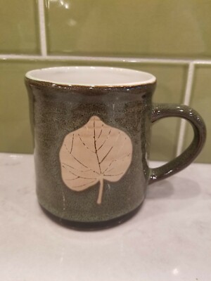 2017 Spectrum Designz Designs SD Fall Autumn Leaf Green Pottery Coffee ...