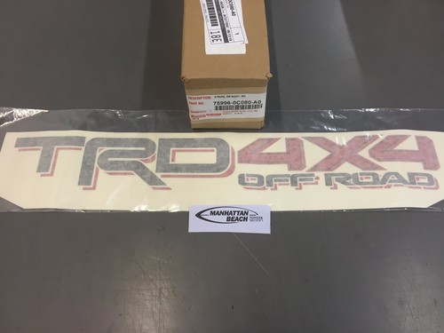 Tundra TRD 4X4 Off-Road bedside decal BLACK/RED 75996-0C080-A0 Genuine ...