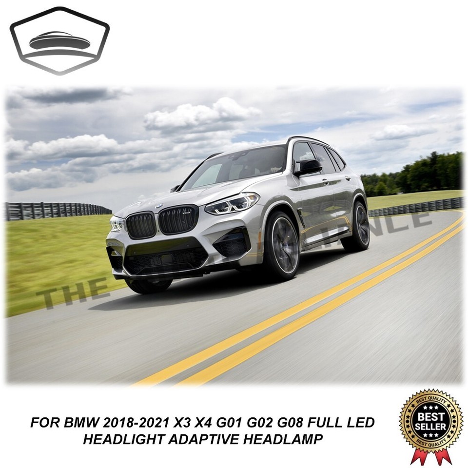 X3 LED Headlights 2018-2021 BMW X3 X4 G01 G02 G08 LED Adaptive Left ...