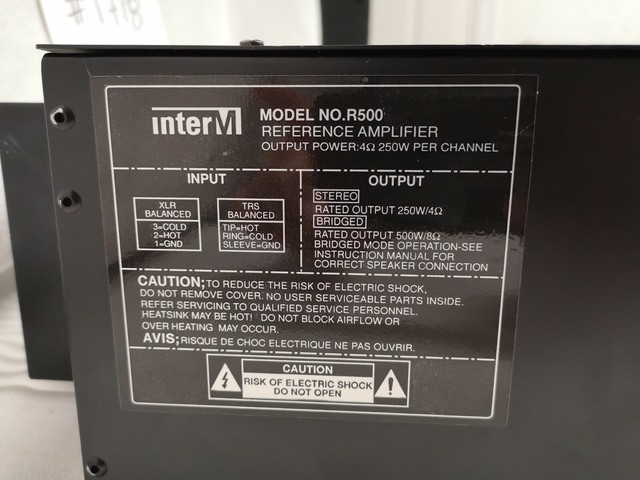 Inter-M R-500 2 Channel Amplifier for sale online | eBay