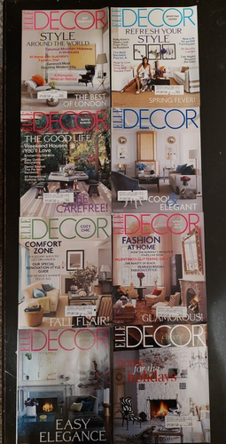 Elle Decor Magazine 2007 LOT OF 8 ISSUES April - December Issues ...