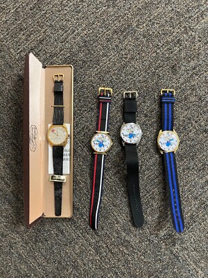 Lot 4 Broken Watches for Parts/Repair Republicans GOP NY Gold Black ...