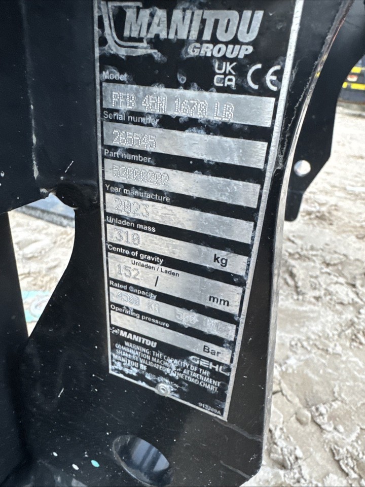 Manitou Telehandler Forklift Forks PFB 45N 48” Forks Cascade New ...
