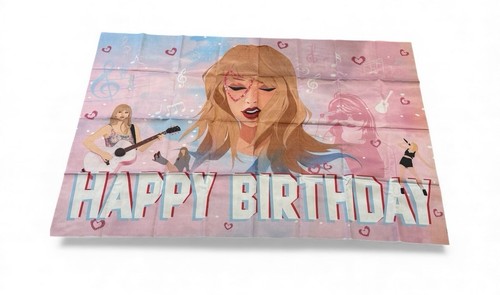 Taylor Swift Backdrop Pop Music Idol Birthday Party Background Banner ...