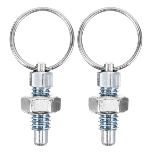 2 Pcs Position Pin Spring Spring-loaded Plunger Hand Retractable Latch ...