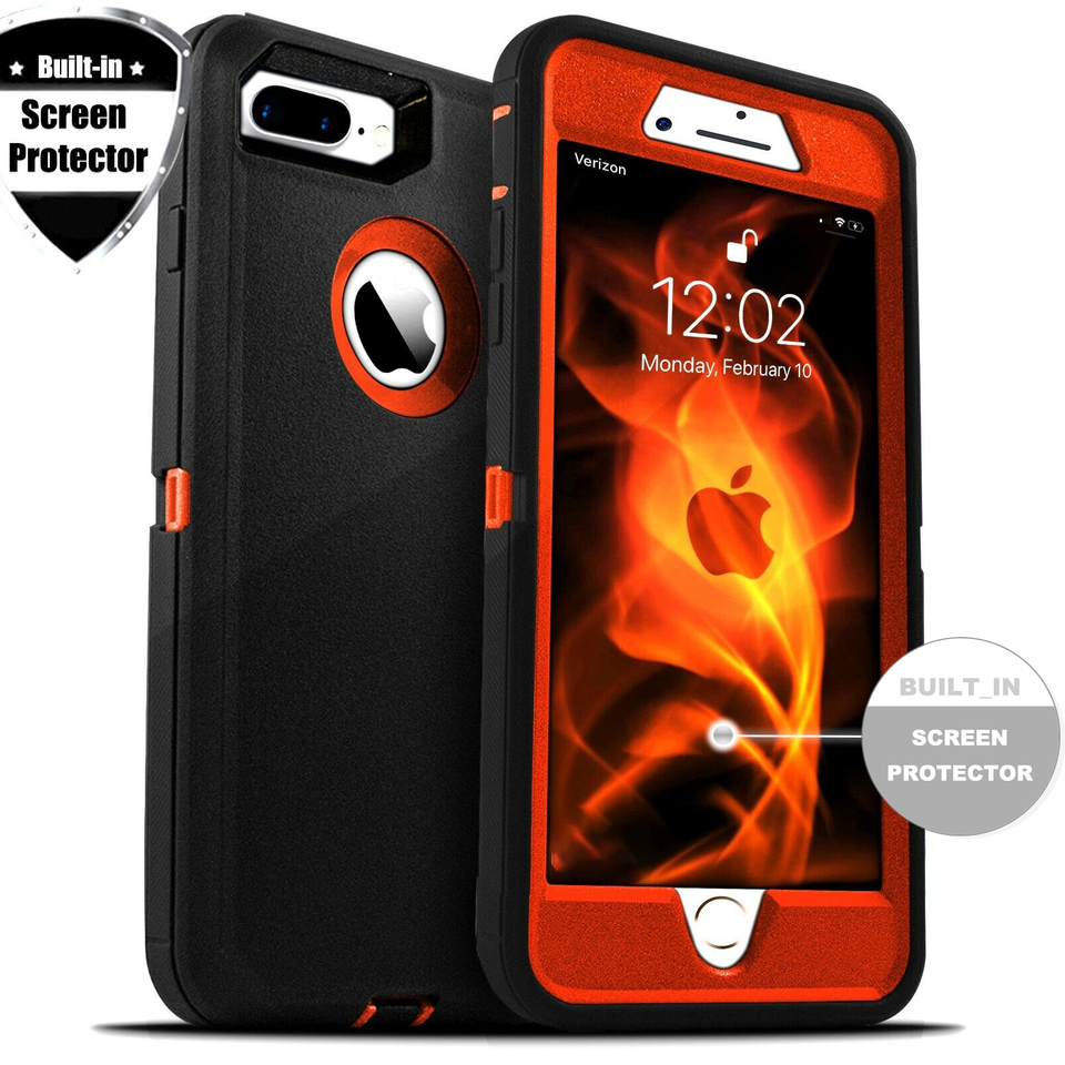 For Apple iPhone 6 7 8 Plus SE 2nd 3rd Shockproof Case Cover + Screen ...