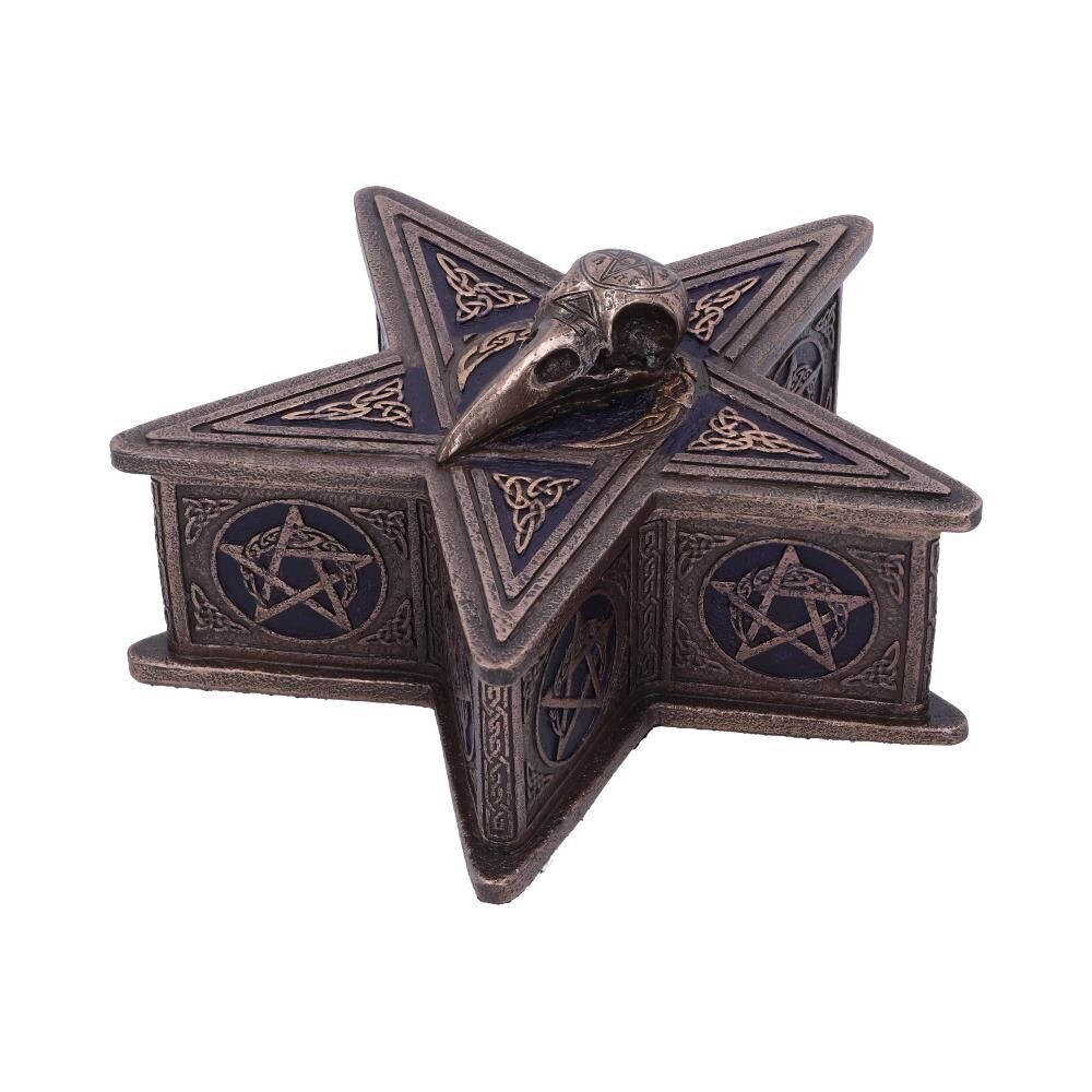 Pentagram Raven Trinket Box Pagan Wiccan Gothic Nemesis Now New & Boxed ...