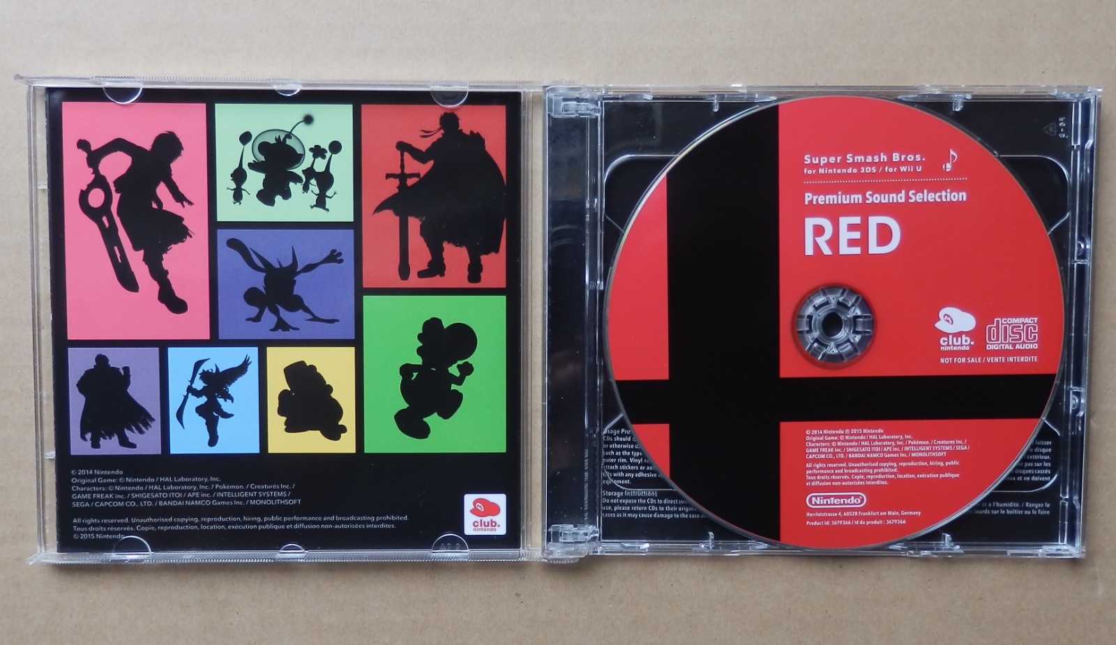 Super Smash Bros. CD Soundtrack OST 3DS WIIU Club Nintendo | eBay