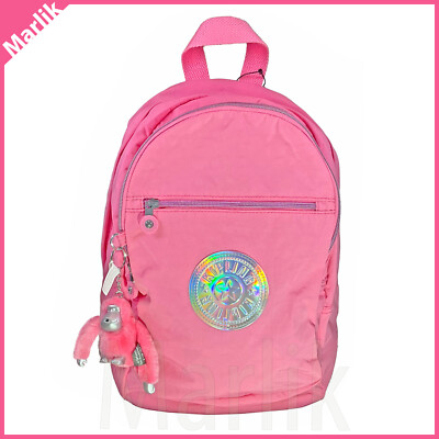 Genuine Kipling Challenger Nylon Backpack, Cool Pink Hologram KI9256 w ...