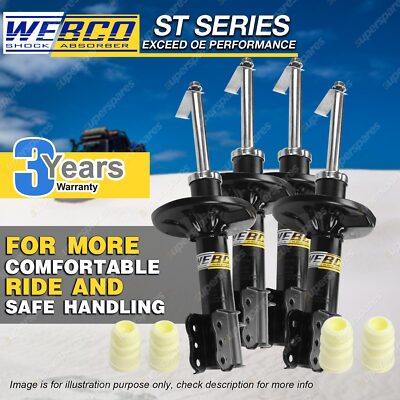 Front + Rear Webco Pro Shock Absorbers for MAZDA 626 GE1 2WS Sedan ...