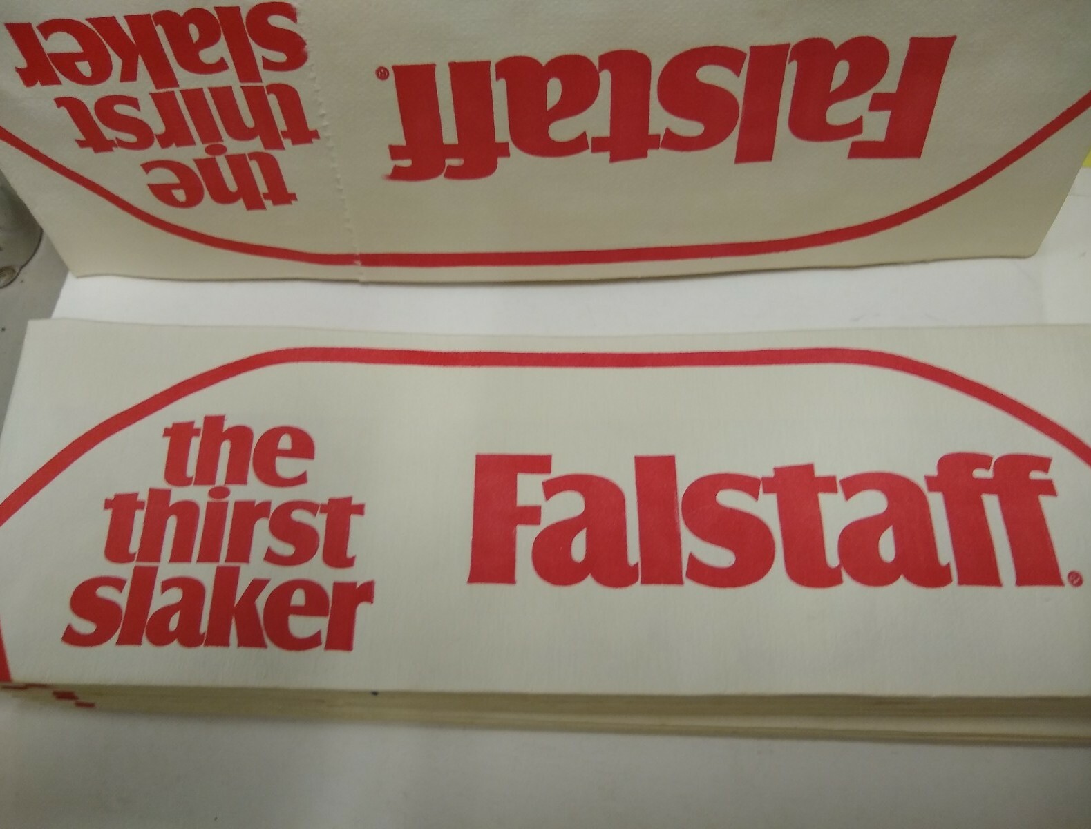 Falstaff Beer The Thirst Slaker Paper Hats Soda Jerk Dated 1968 by ...