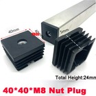 Square Height Adjustable Table Foot Furniture Leveling Machine Feet/Nut ...