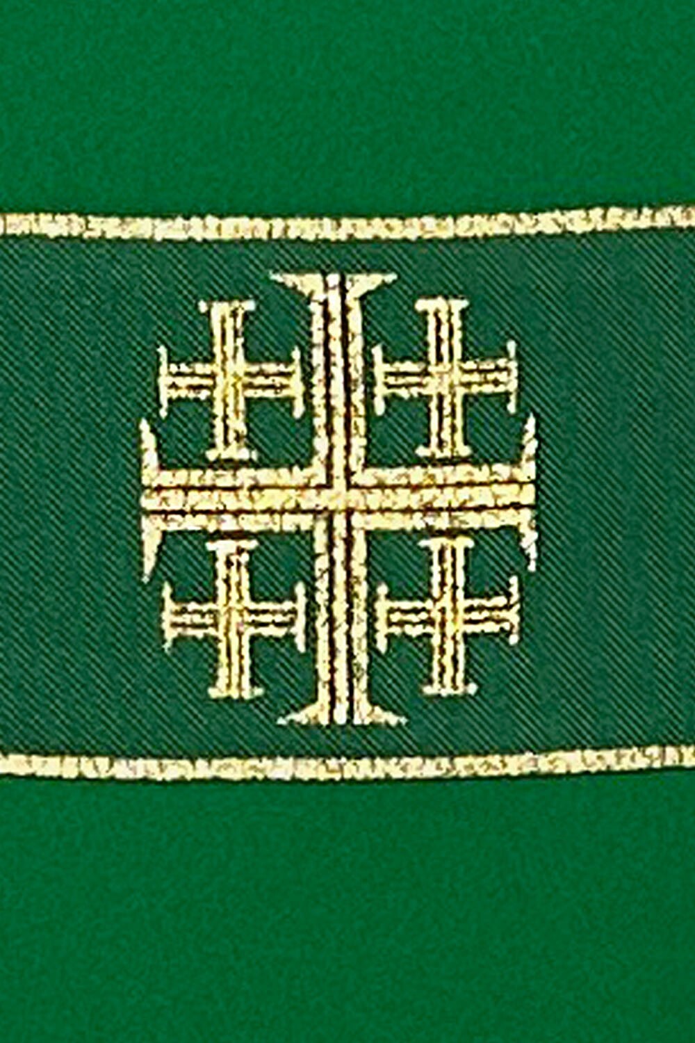 Traditional Green Deacon Dalmatic, plain fabric, Open sides, woven ...