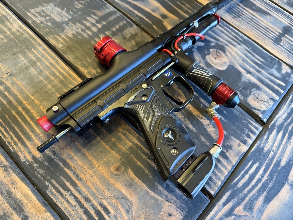 WGP Trilogy Tactical Autococker Paintball Marker Gun Black Red | eBay