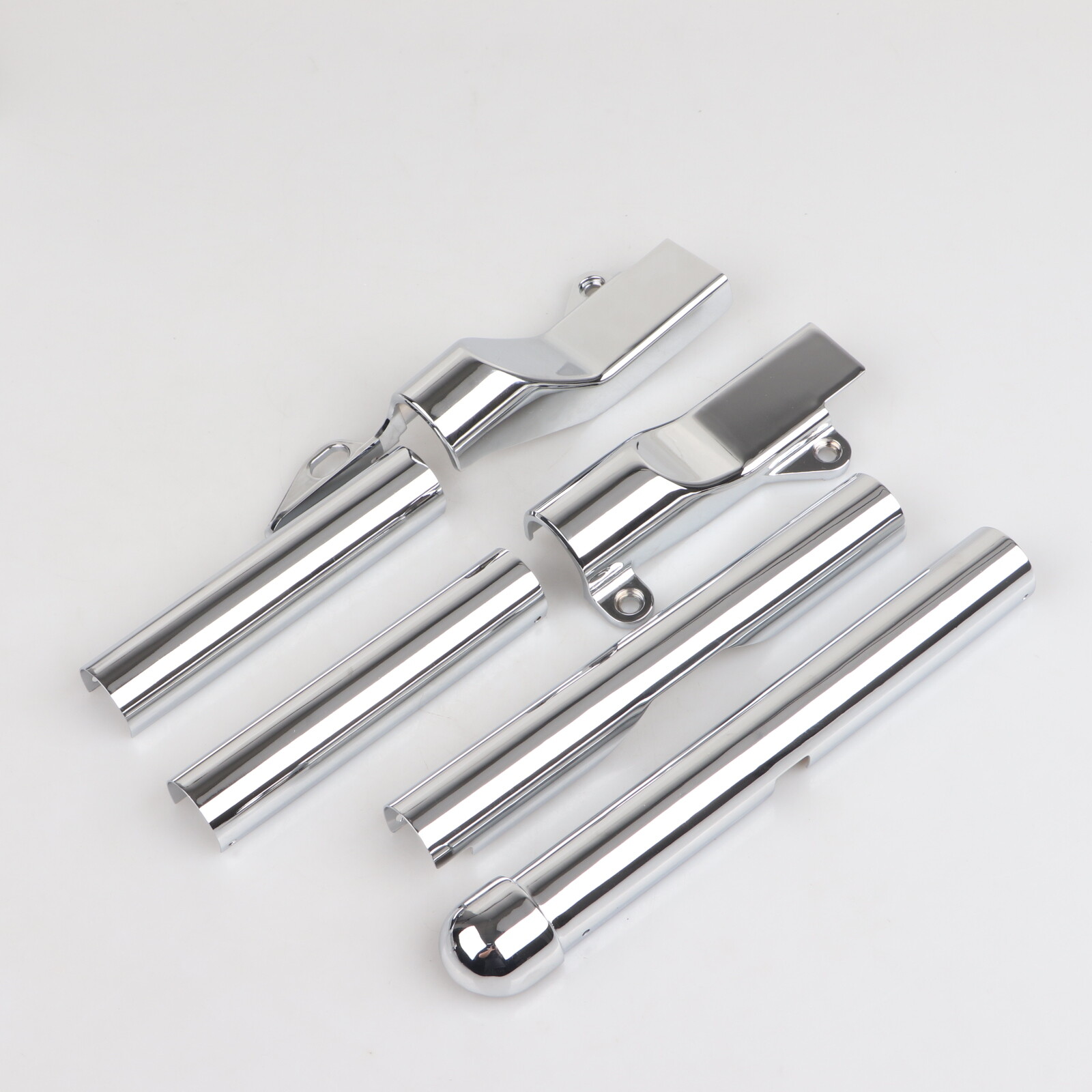 Chrome Swingarm Covers w/ Phantom Axle Cover For Harley Fat Boy ...