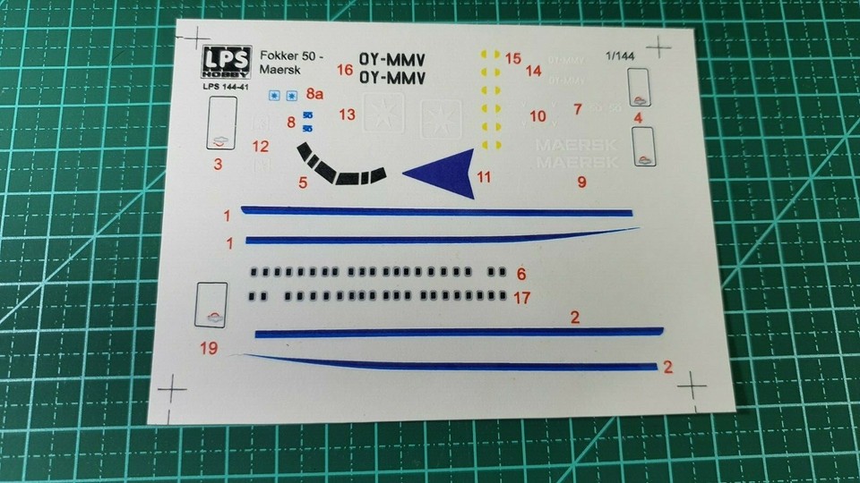 LPS Decals 144-41* 1/144 Fokker 50 Maersk | eBay