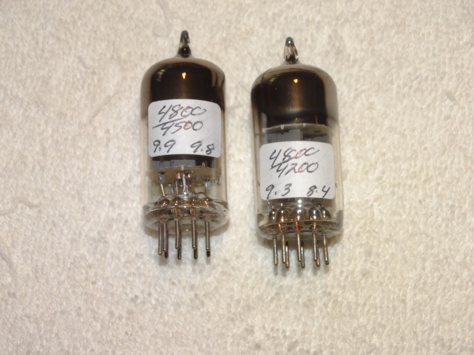 2 x 12AT7/ECC81 Mullard Tubes*Square Getters*Strong Testing*Matched ...