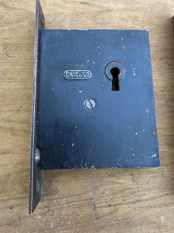 Salvage Metal Mortise Door Locks Marked Chicago Parts Or Repair | eBay