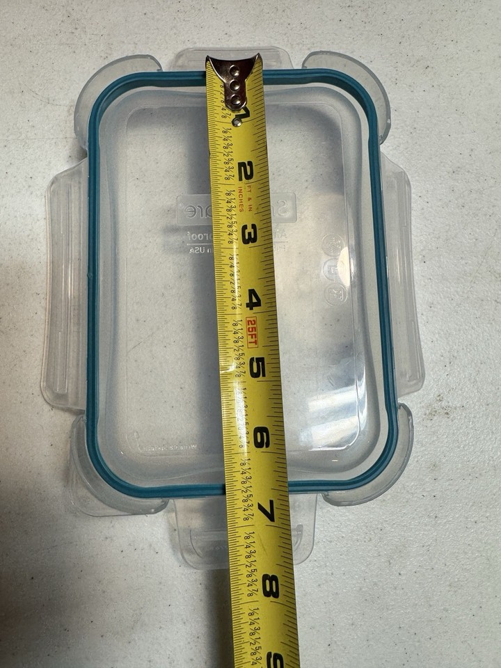 1 Pyrex Lid Only Snapware Fits Rectangular Dish #8602 Size 6in x 4in ...