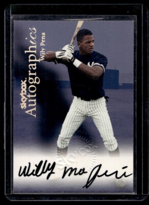 1999 Skybox Autographics Willy Pena Auto New York Yankees | eBay